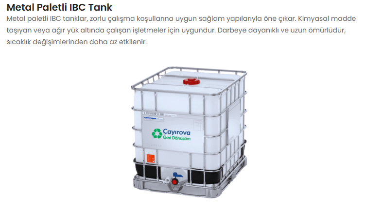 IBC Tank Nedir? Özellikleri, Kullanım Alanları ve Avantajları - Reyting TV